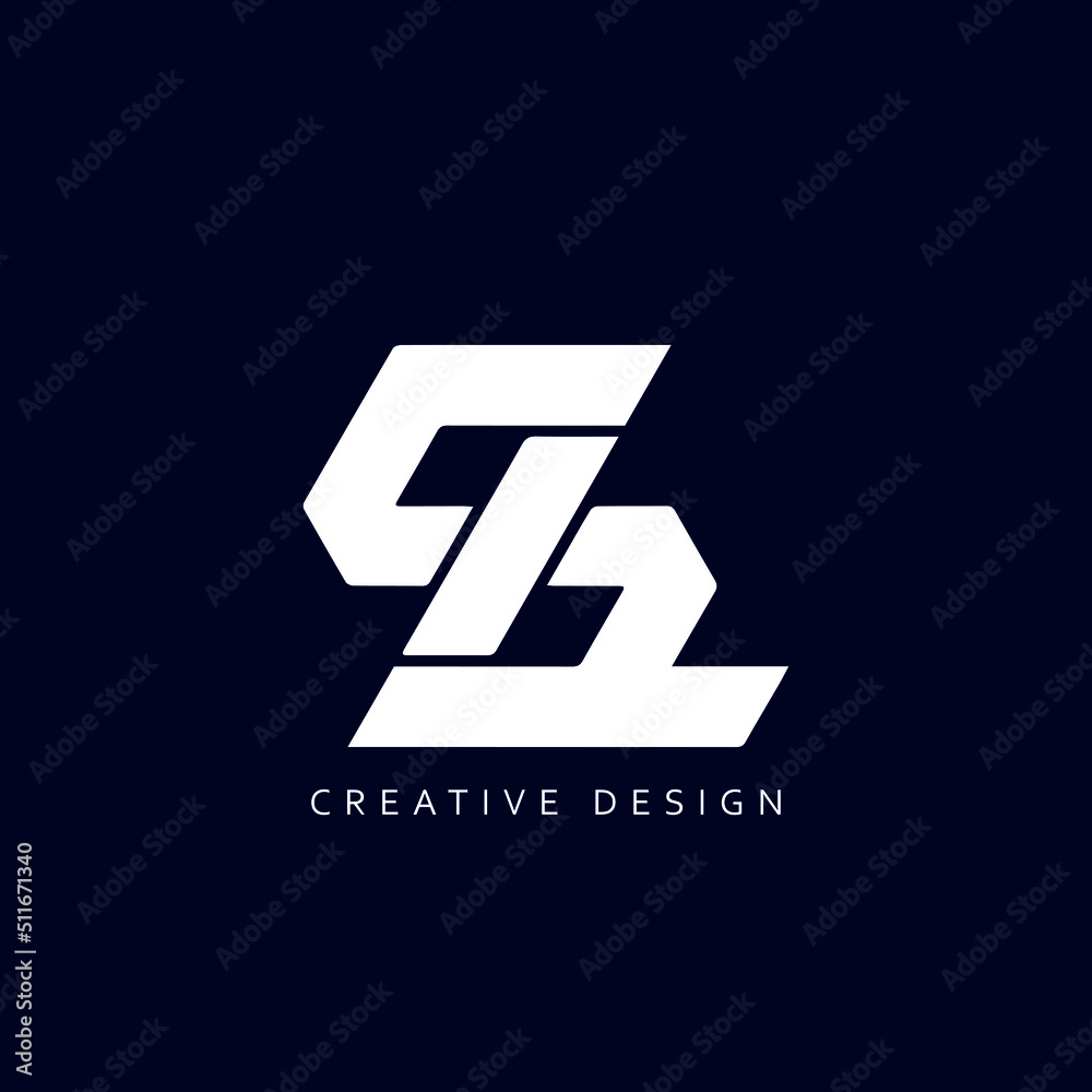 Letter SL Logo Design Using letter S and L , SL Monogram Stock Vector ...