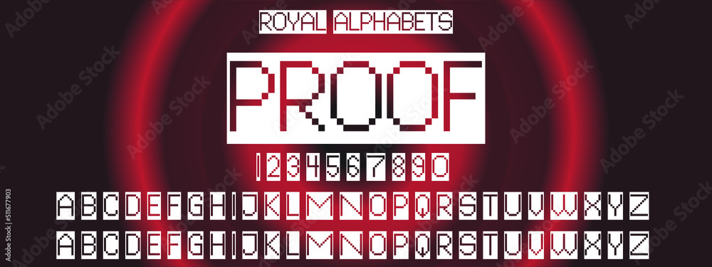 PROOF Abstract Fashion font alphabet. Minimal modern urban fonts for ...