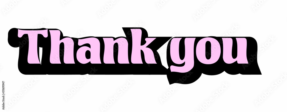 thank you phrase, end of action, lettering Stock Vector | Adobe Stock
