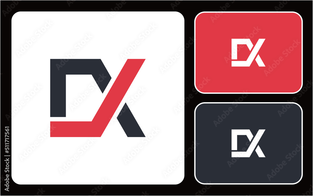 letter dx Stock Vector | Adobe Stock