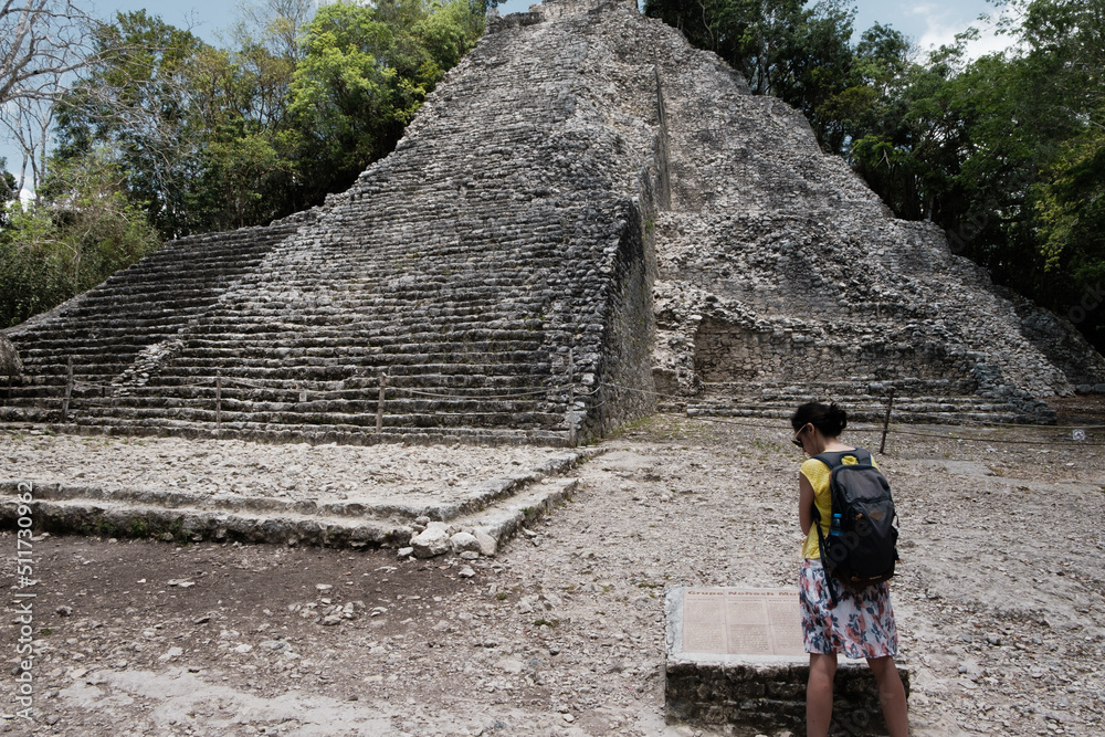Old Pyramids ruins in the jungle, Yucatan, Coba Stock Photo | Adobe Stock