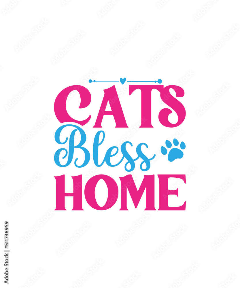 Cat svg bundle, cat clipart, cat silhouette svg, meow svg bundle, cats ...