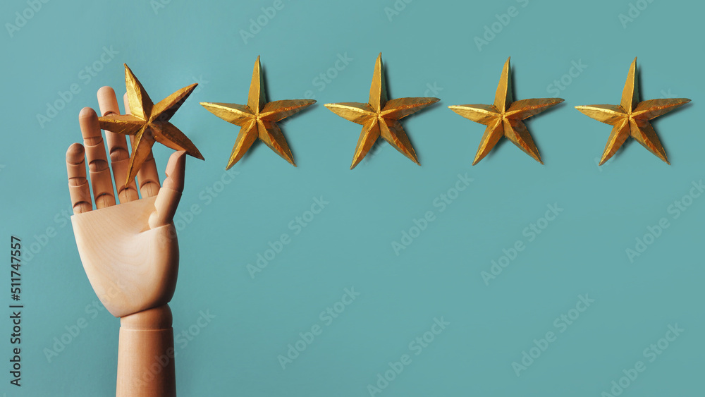 Upgrade the rating level up, high quality. Five stars as a sign of ...