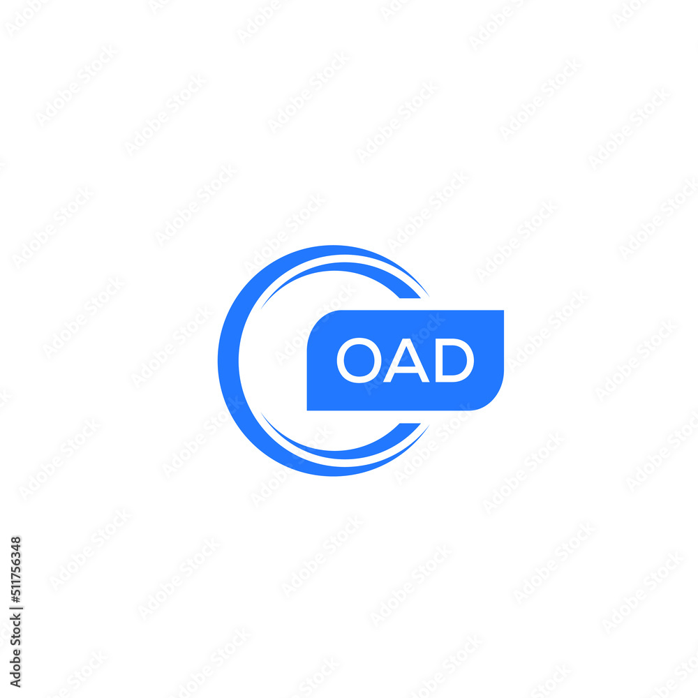 OAD letter design for logo and icon.OAD typography for technology ...