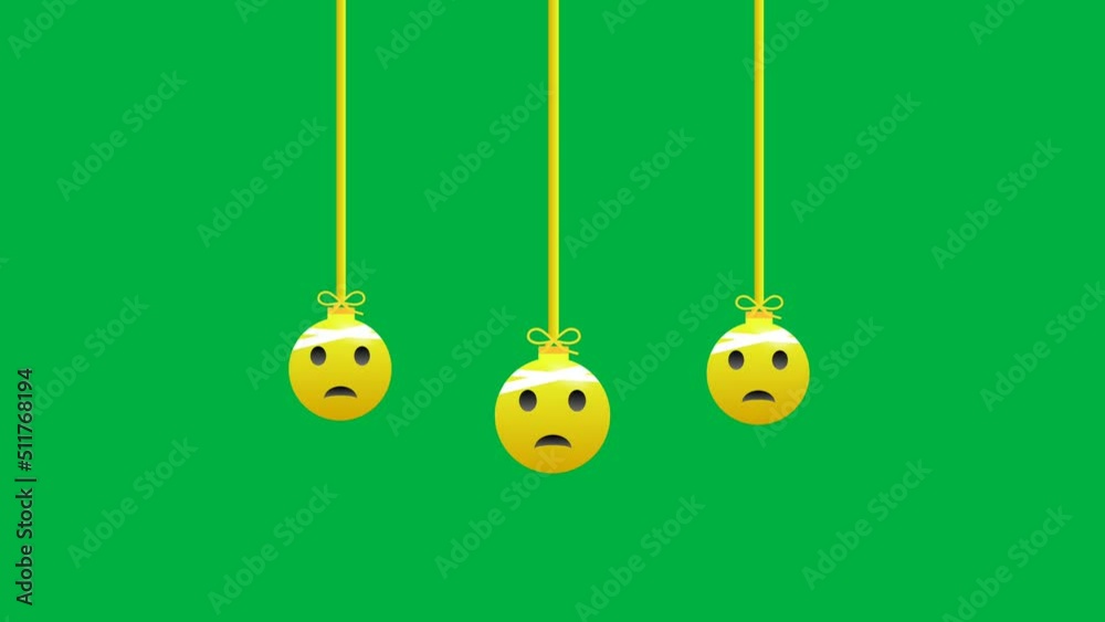 Hanging bandage on head emoji isolated on green screen. Bad day emoji ...