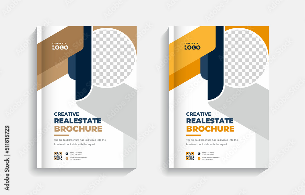 Realestate abstract brochure cover page annual report book cover ...