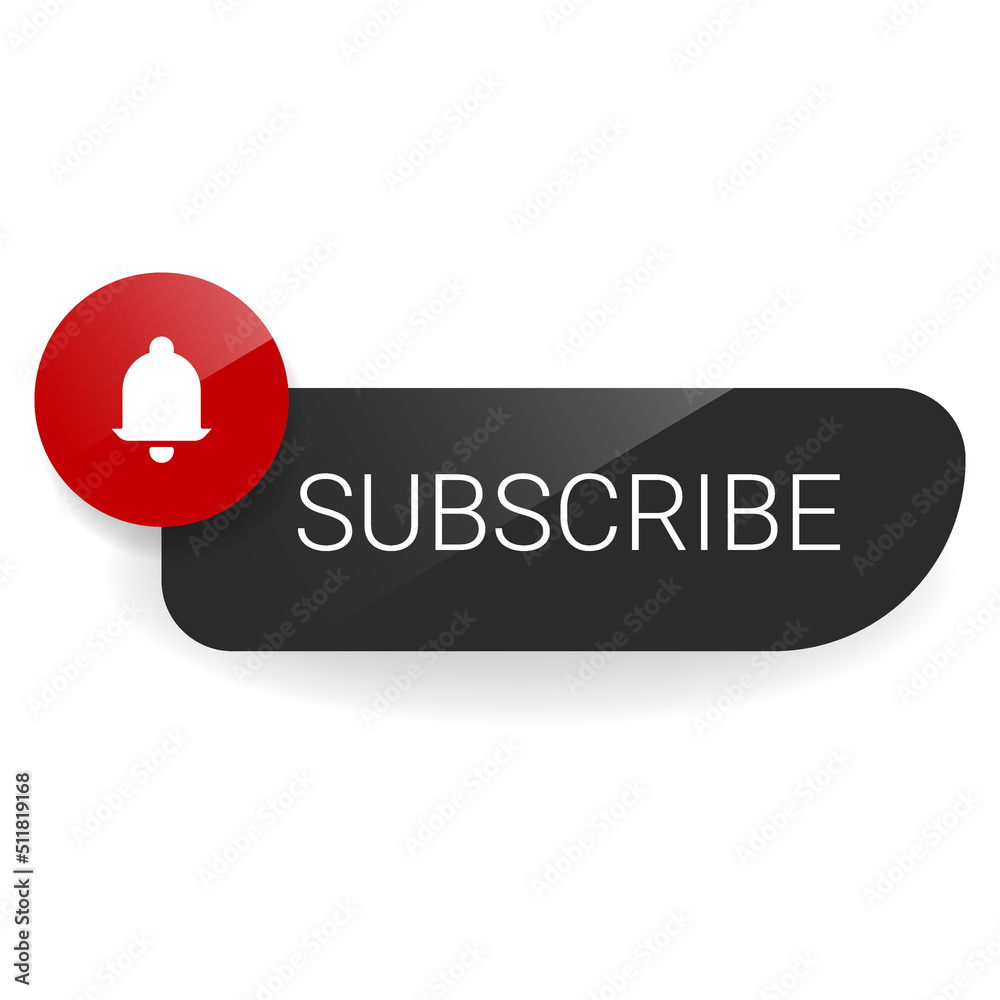 channel banner subscribe promotion social media Stock Vector | Adobe Stock