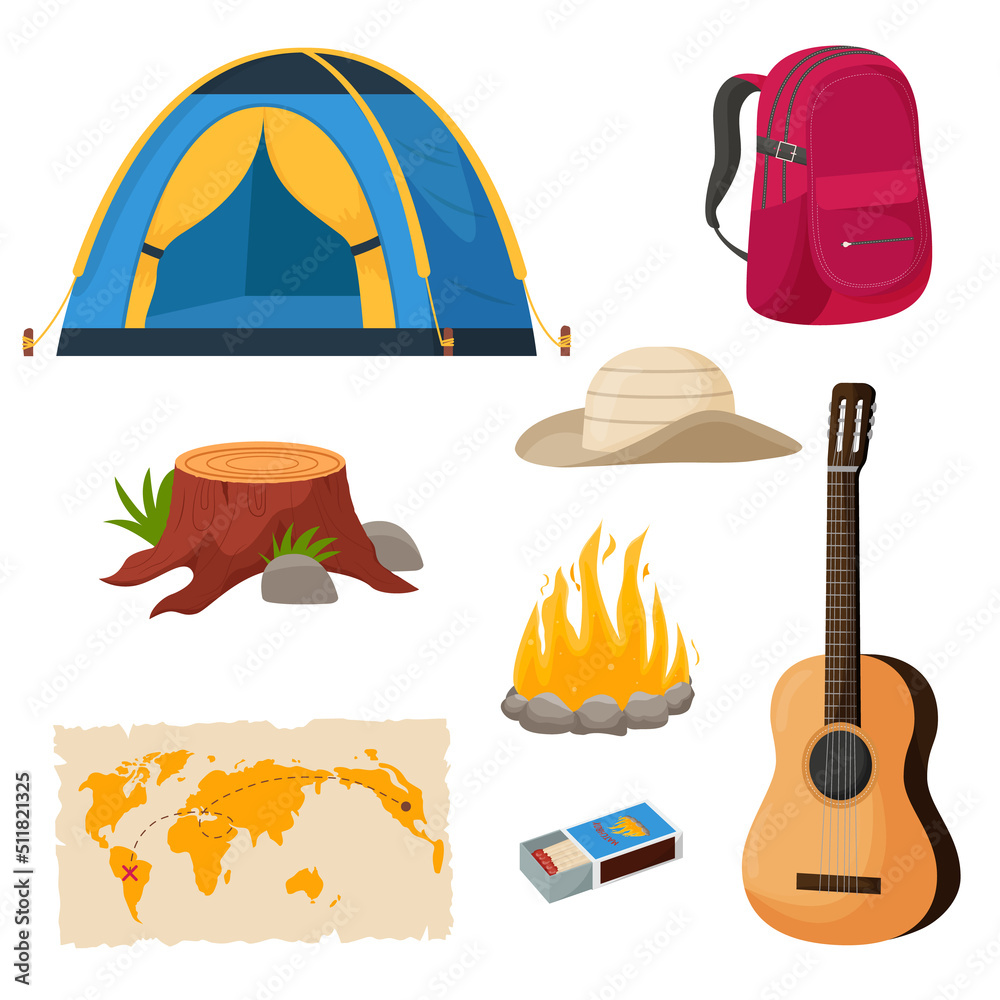 Camping Gear Clipart Adobe