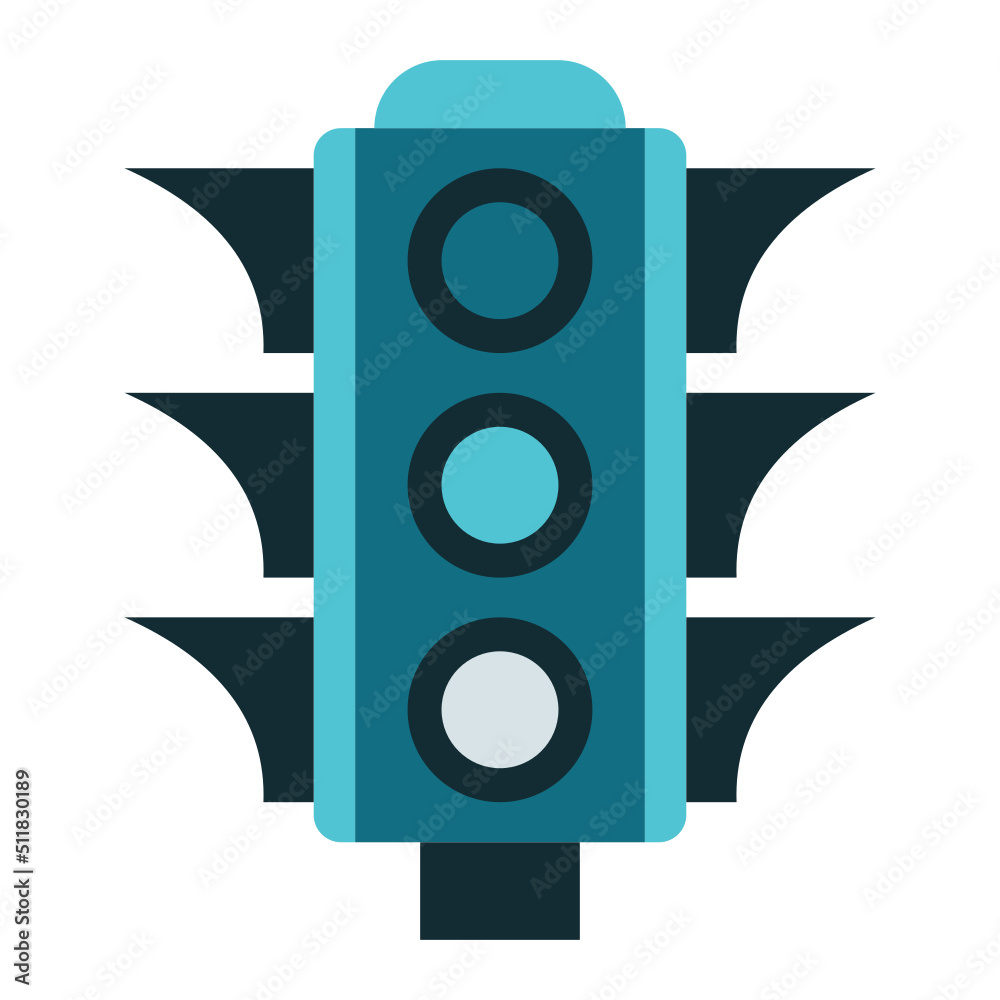 traffic light icon on transparent background Stock Vector | Adobe Stock