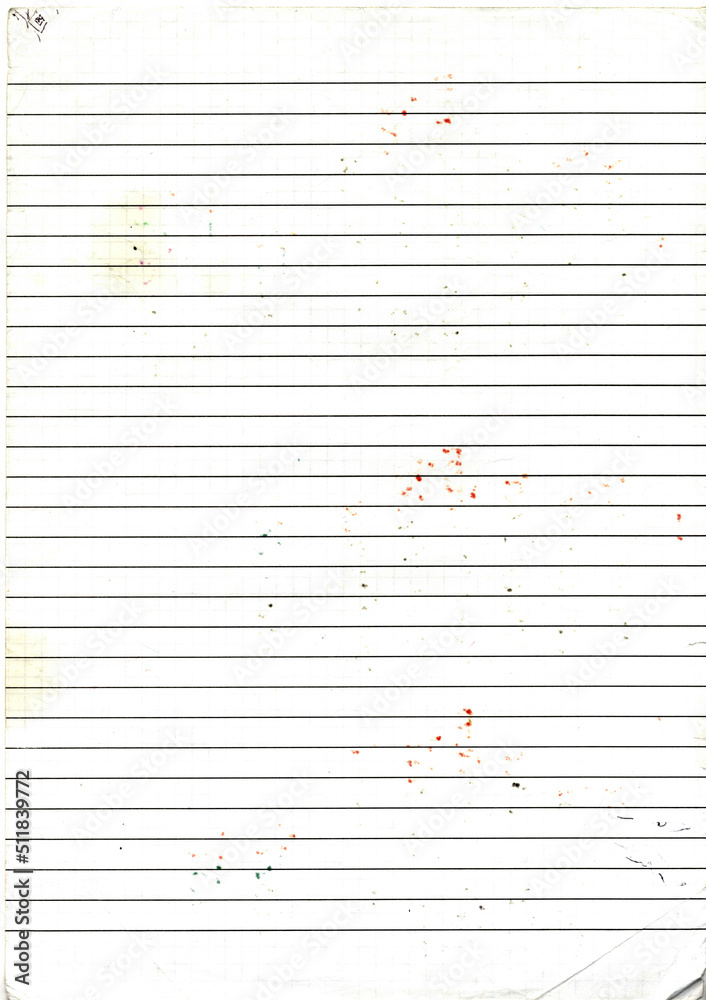 High resolution large image of used, worn out line graph paper texture ...