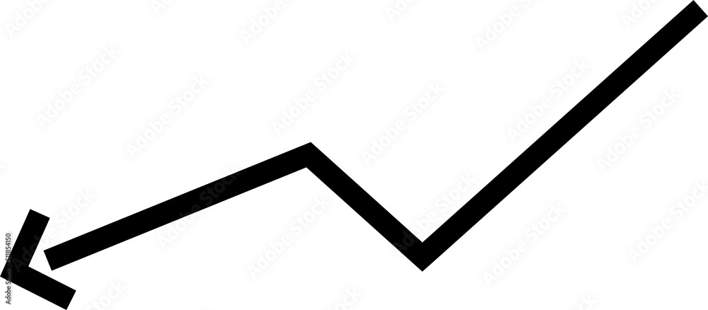 Hand drawn curved arrow Stock Vector | Adobe Stock