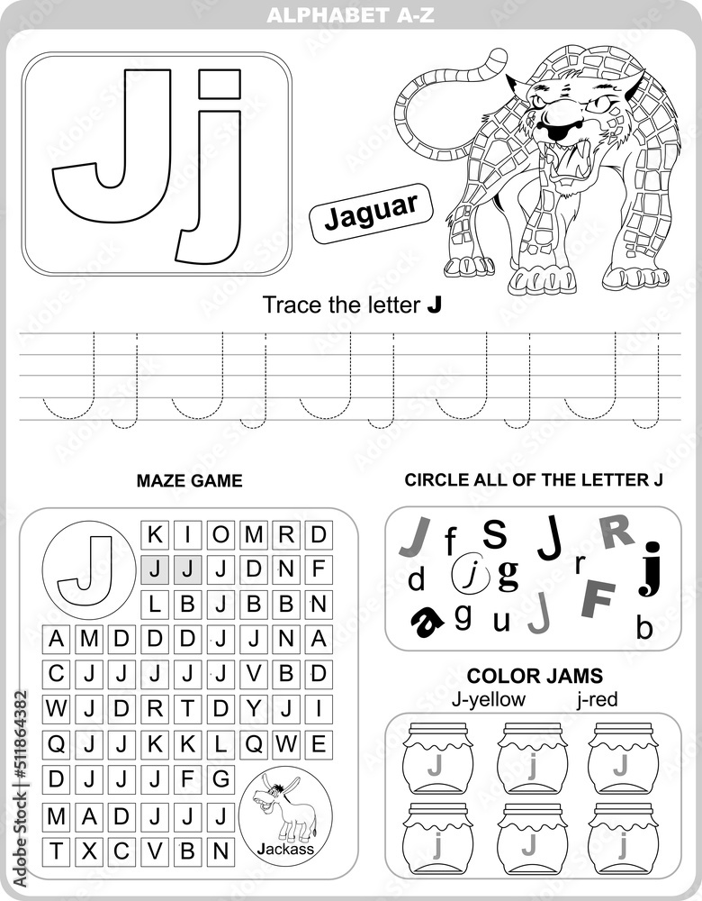 alphabet-J Stock Vector | Adobe Stock