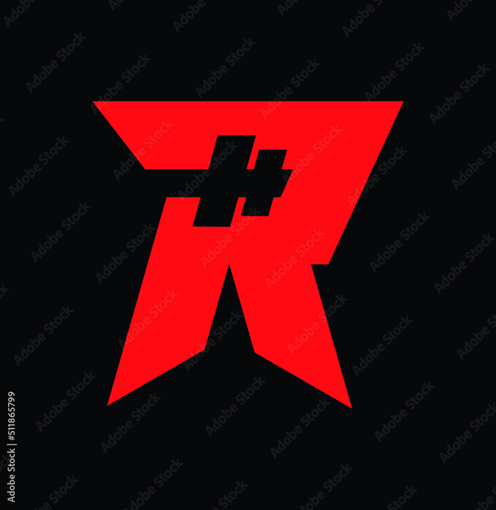Letter R Logo With barbell. Fitness Gym logo. fitness vector logo ...