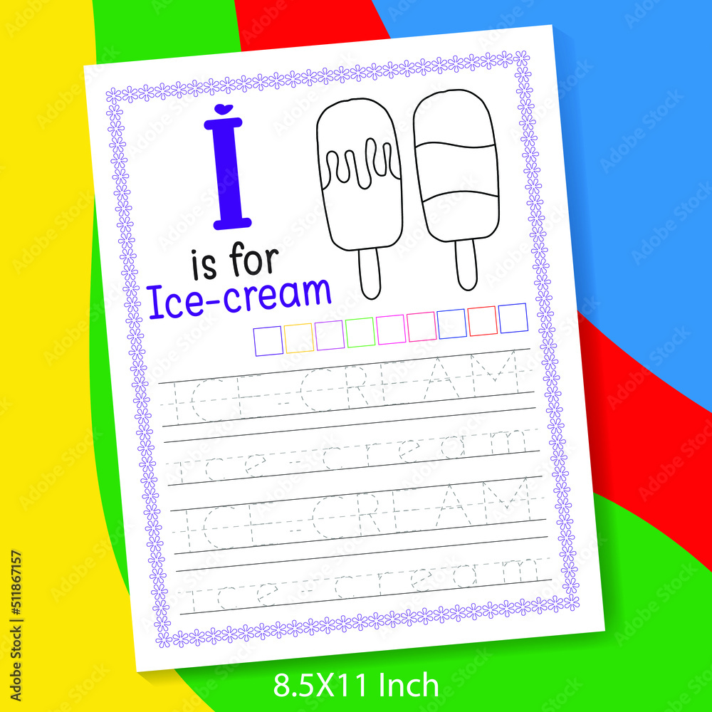 A to Z alphabet letter with easy word tracing and coloring book for ...