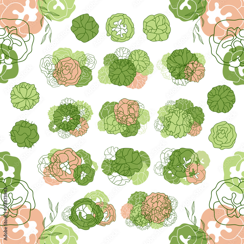 Trees for the master plan. Tree plans for architectural floor plans or ...