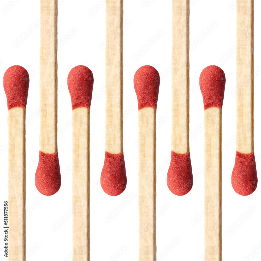 Burnt matches isolated on white. Box of matches. Different stages of ...