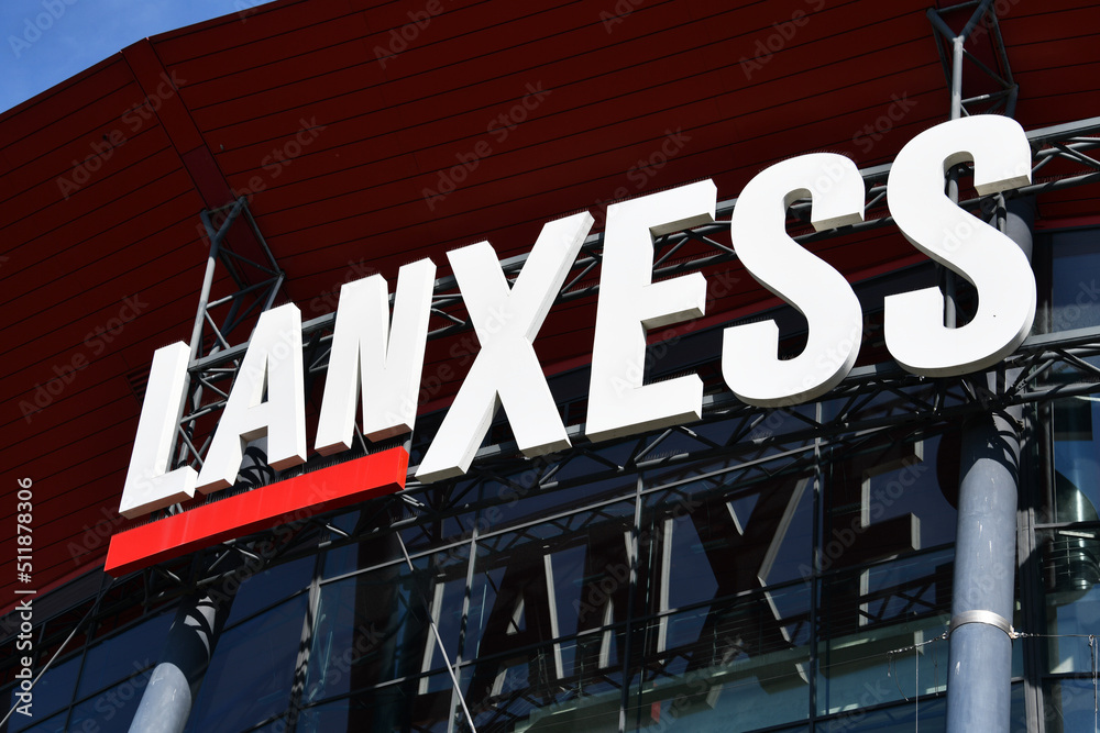 Cologne, Germany - June 3, 2022: Logo of Lanxess AG in Cologne, Germany ...