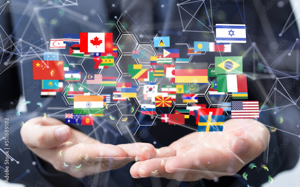 Poster Globe International World Flags. – Wall Art | UkPosters