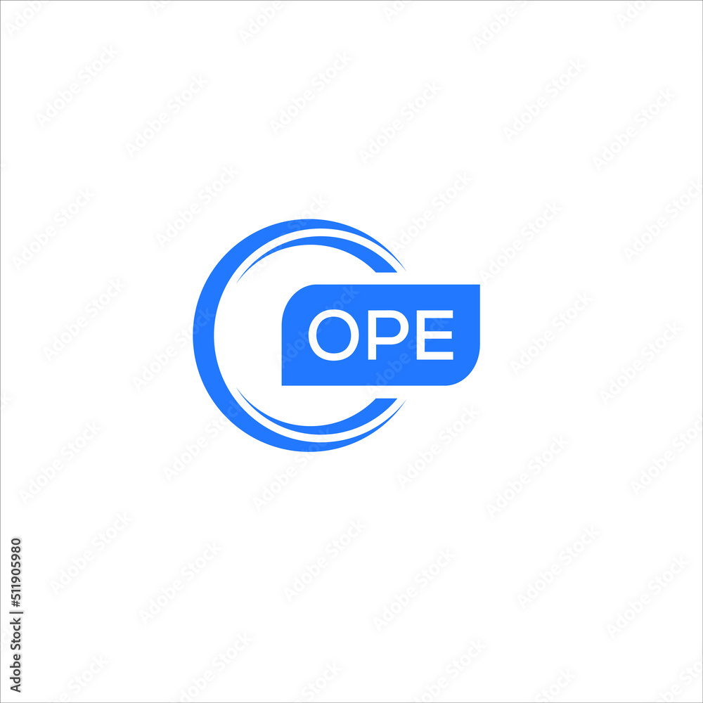 Vetor de OPE letter design for logo and icon.OPE typography for ...