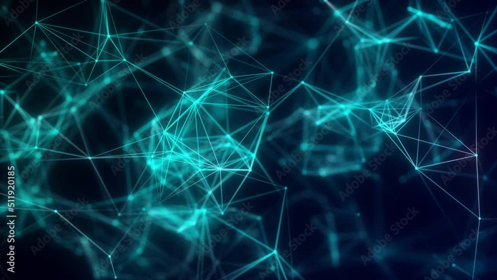 Network connection structure. Big data. Connecting points and lines. Abstract technology ...