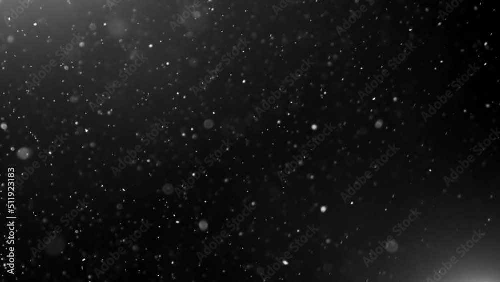 Vidéo Stock Particles on black background. 4k abstract Particles ...