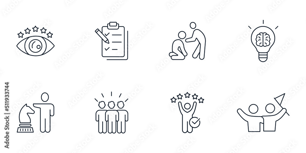 Goal icons symbol vector elements for infographic web Stock Vector ...
