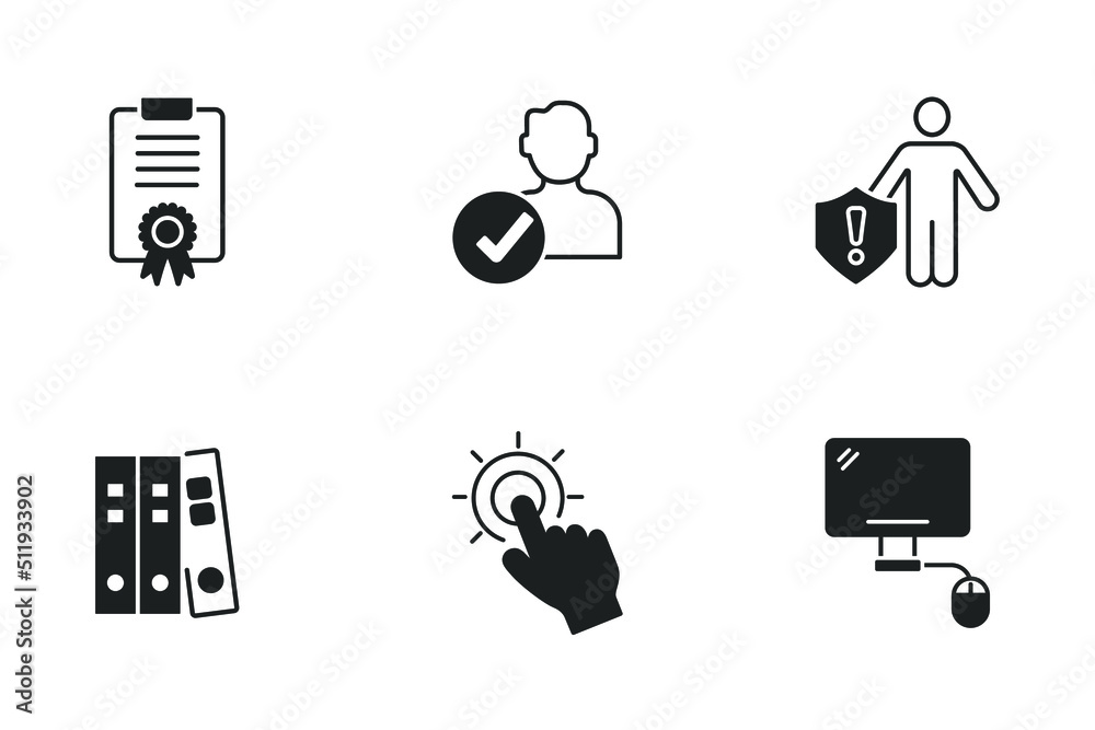 Information Security icons set . Information Security pack symbol ...