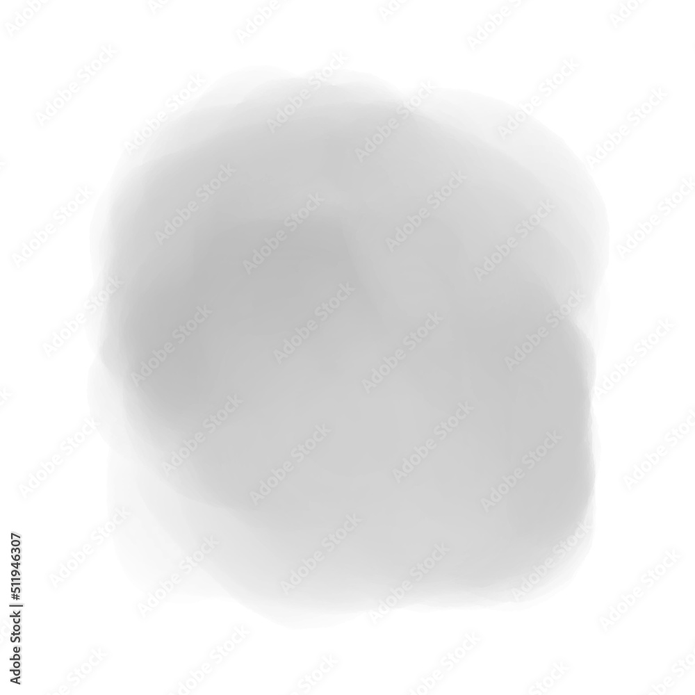 Watercolor spot on white. Digital aquarelle blotch on isolated ...