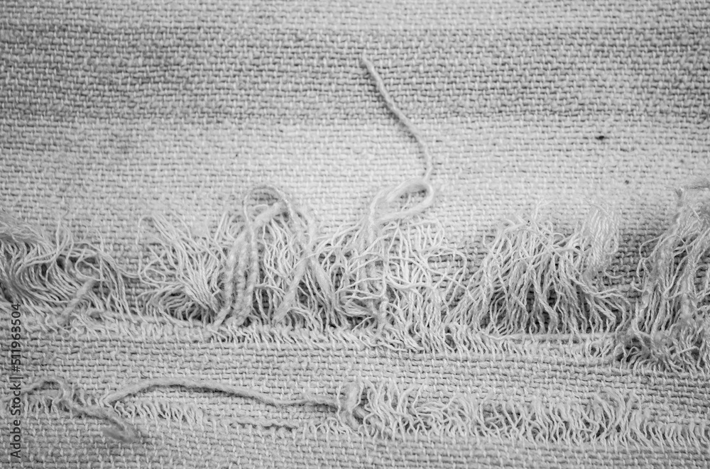 Old torn fabric.Texture of old torn fabric.Authentic torn fabric. Stock ...