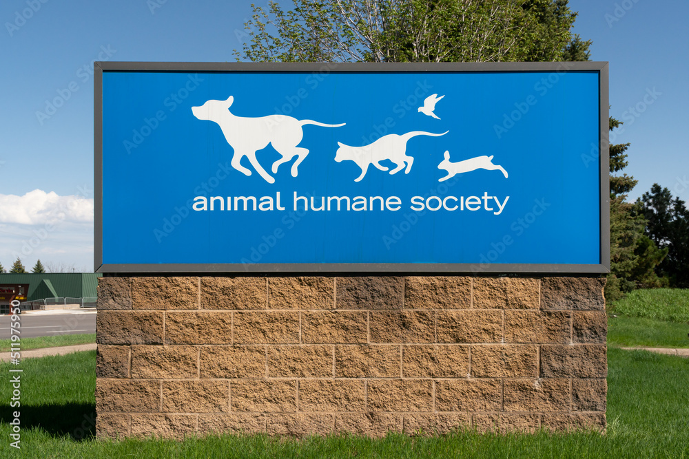 Animal Humane Society Exterior Sign and Trademark Logo Stock Photo ...