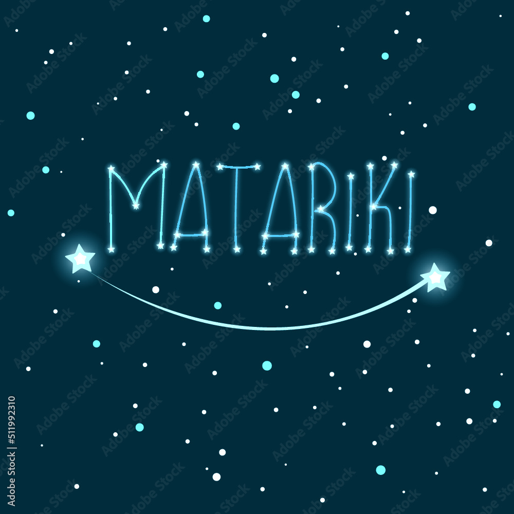 Matariki is a Maori New Year. Celebrated across New Zealand Stock ...