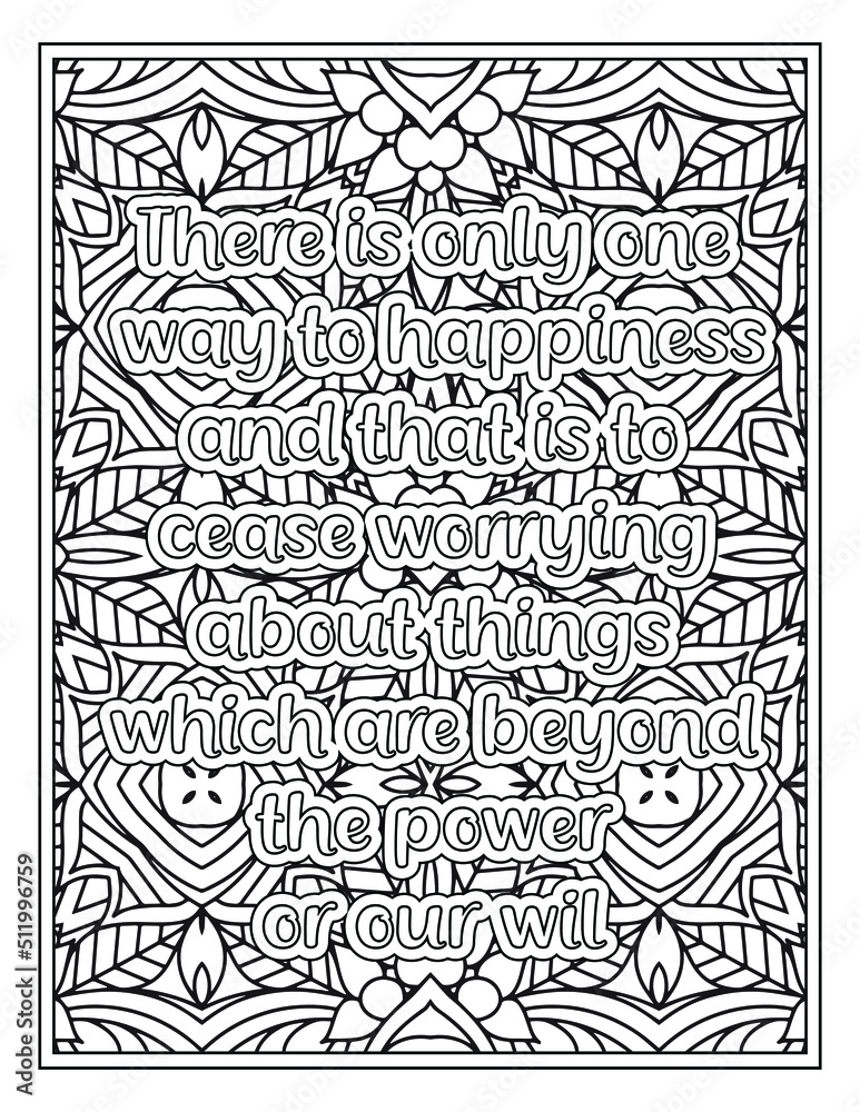 Quote Coloring Pages for Adults and Teens - Best Coloring Pages For Kdp ...