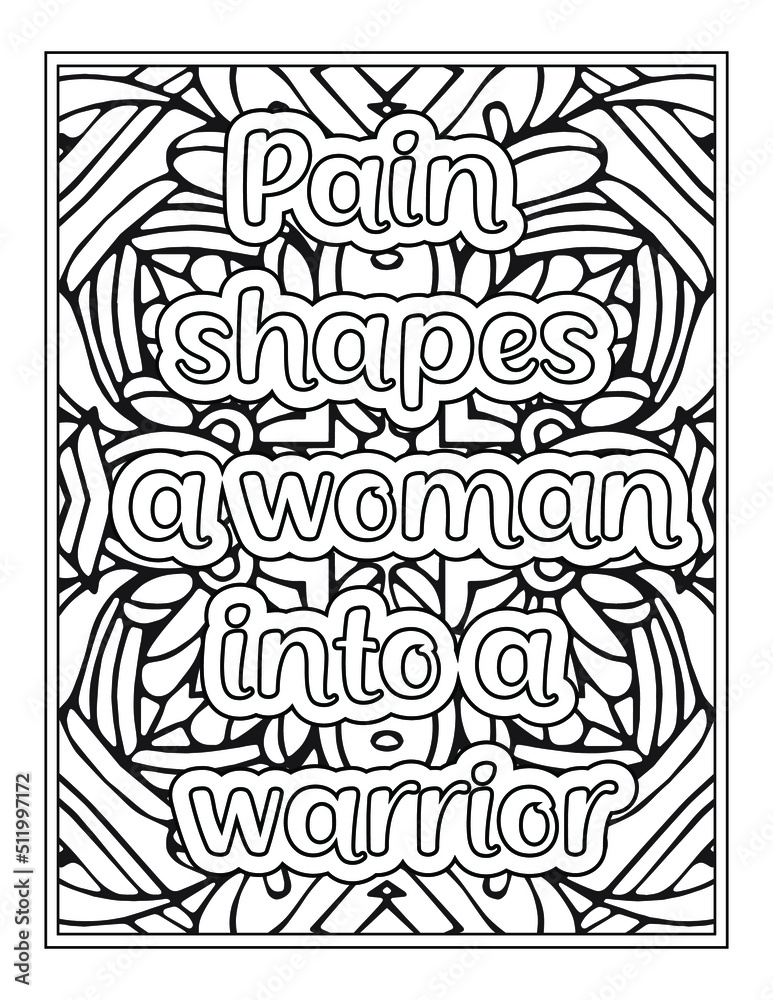 Quote Coloring Pages for Adults and Teens - Best Coloring Pages For Kdp ...