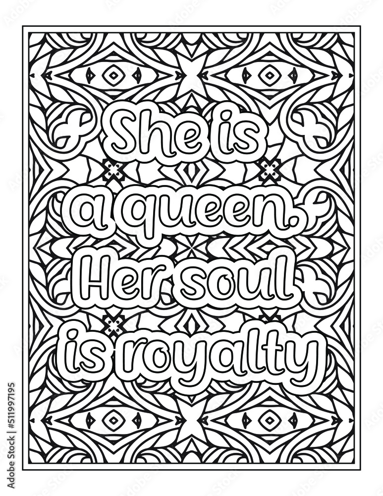 Quote Coloring Pages for Adults and Teens - Best Coloring Pages For Kdp ...