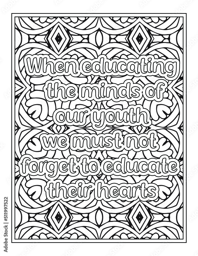 Quote Coloring Pages for Adults and Teens - Best Coloring Pages For Kdp ...