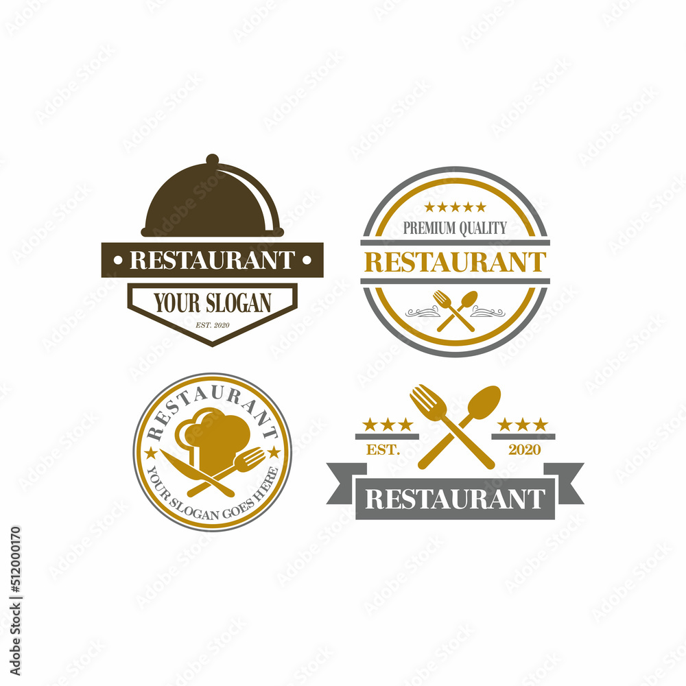 restaurant logo , food logo vector Stock Vector | Adobe Stock