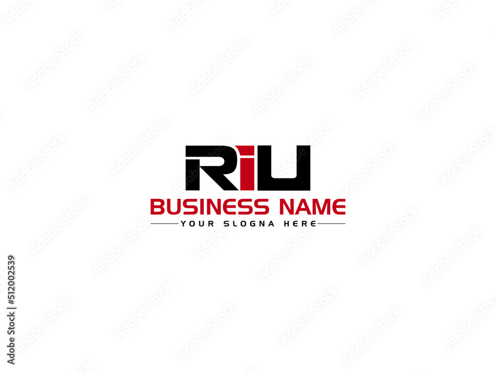 Premium RIU Logo Icon, Letter RI Logo Image Vector For Modern Business ...