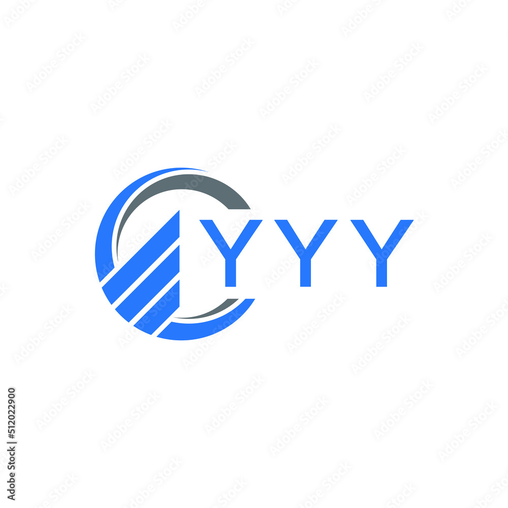 YYY Flat accounting logo design on white background. YYY creative ...