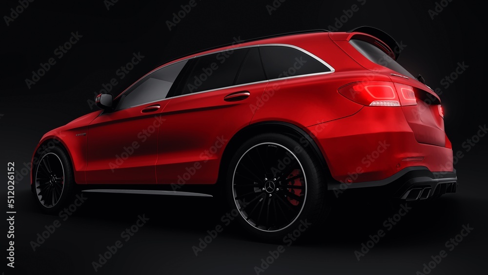 Paris. France. May 02, 2022. Mercedes-Benz GLC 63 AMG 2021. An ...
