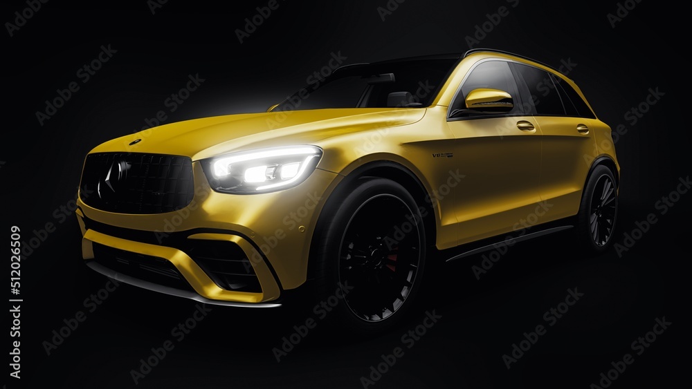 Paris. France. May 02, 2022. Mercedes-Benz GLC 63 AMG 2021. An ...