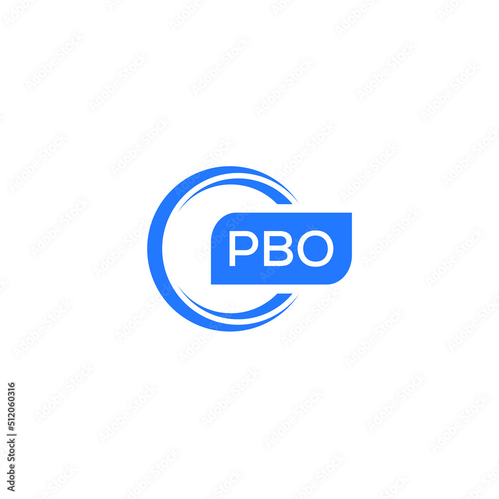 PBO letter design for logo and icon.PBO typography for technology ...