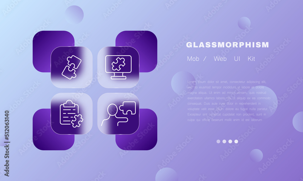 Vecteur Stock Puzzle line icon. Assembled puzzle, unsolved problem ...