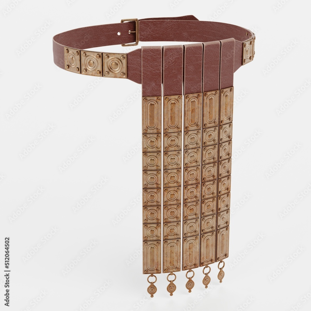 Realistic 3D Render of Roman Armor Belt Stock Illustration | Adobe Stock