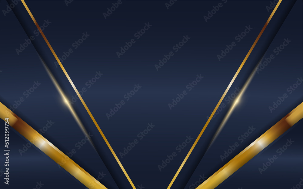 Luxury navy blue background with overlap layer Stock Vector | Adobe Stock