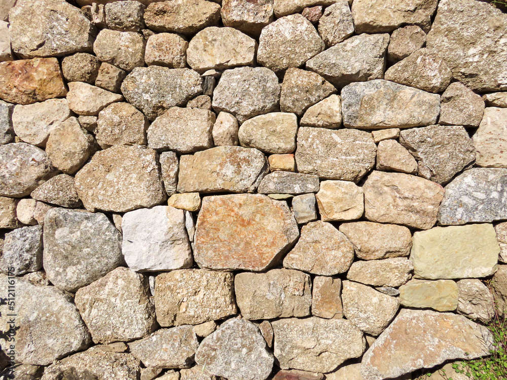 Mur en pierres dans les Cévennes, Occitanie Stock Photo | Adobe Stock