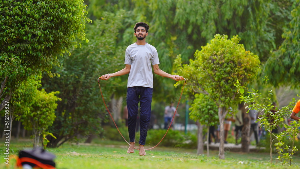 boy doing Skipping jump with rope Jumping Rope To Lose Weight and More ...