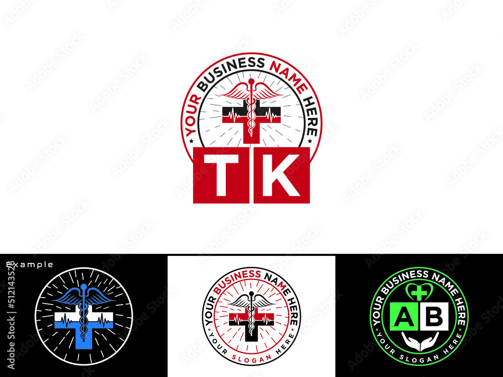 Simple TK Logo Icon, Letter Tk kt Logo Image Design With Colorful ...