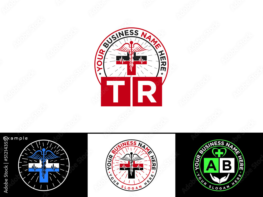 Simple TR Logo Icon, Letter Tr rt Logo Image Design With Colorful ...