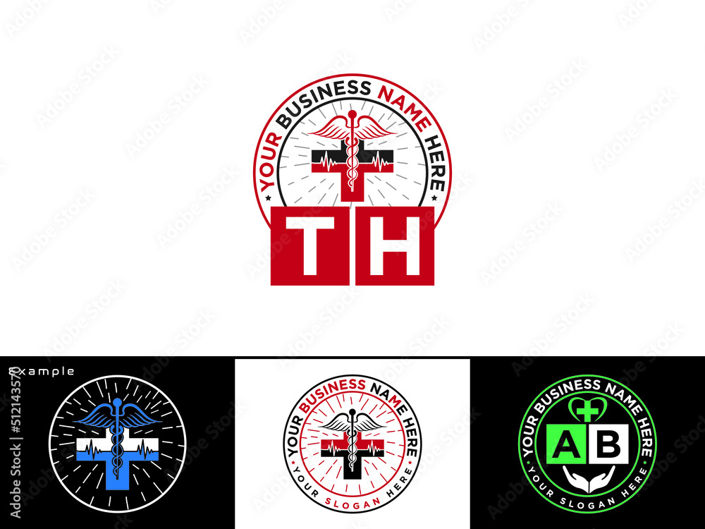 Simple TH Logo Icon, Letter Th ht Logo Image Design With Colorful ...