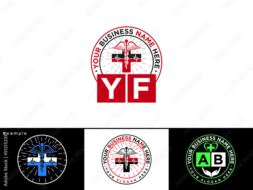 Simple YF Logo Image Design, Colorful Yf fy Letter Logo Icon Design For ...